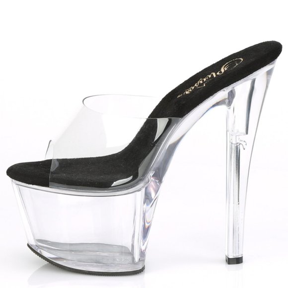 Shoes | Transparent Clear Platform High Heel Shoes | Poshmark